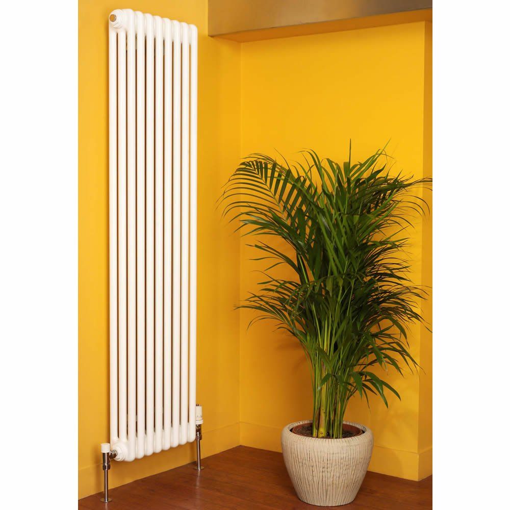 Apollo Roma Vertical Steel 3 Column Radiator 1500m x 500mm - Traffic White
