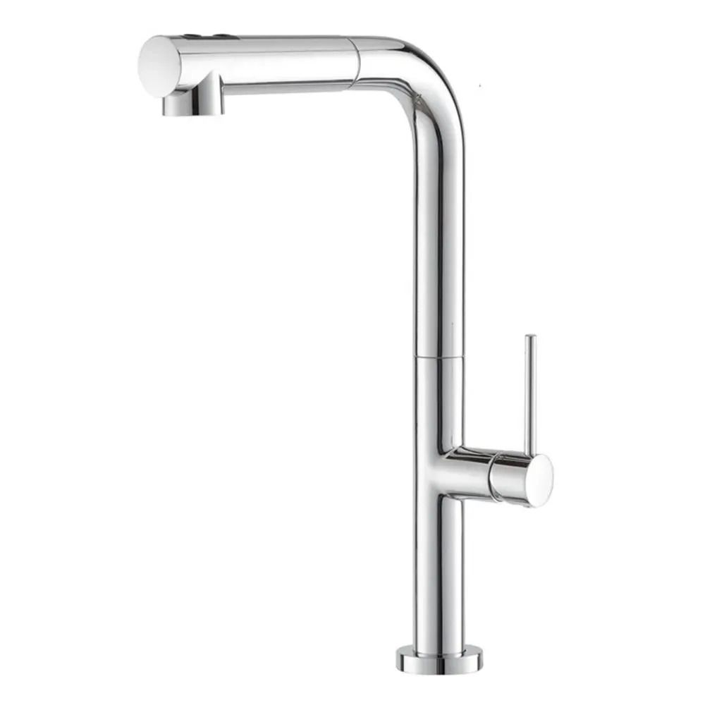 Prima Riace 1 Tap Hole Single Lever L Shaped Pull Out Kitchen Sink ...