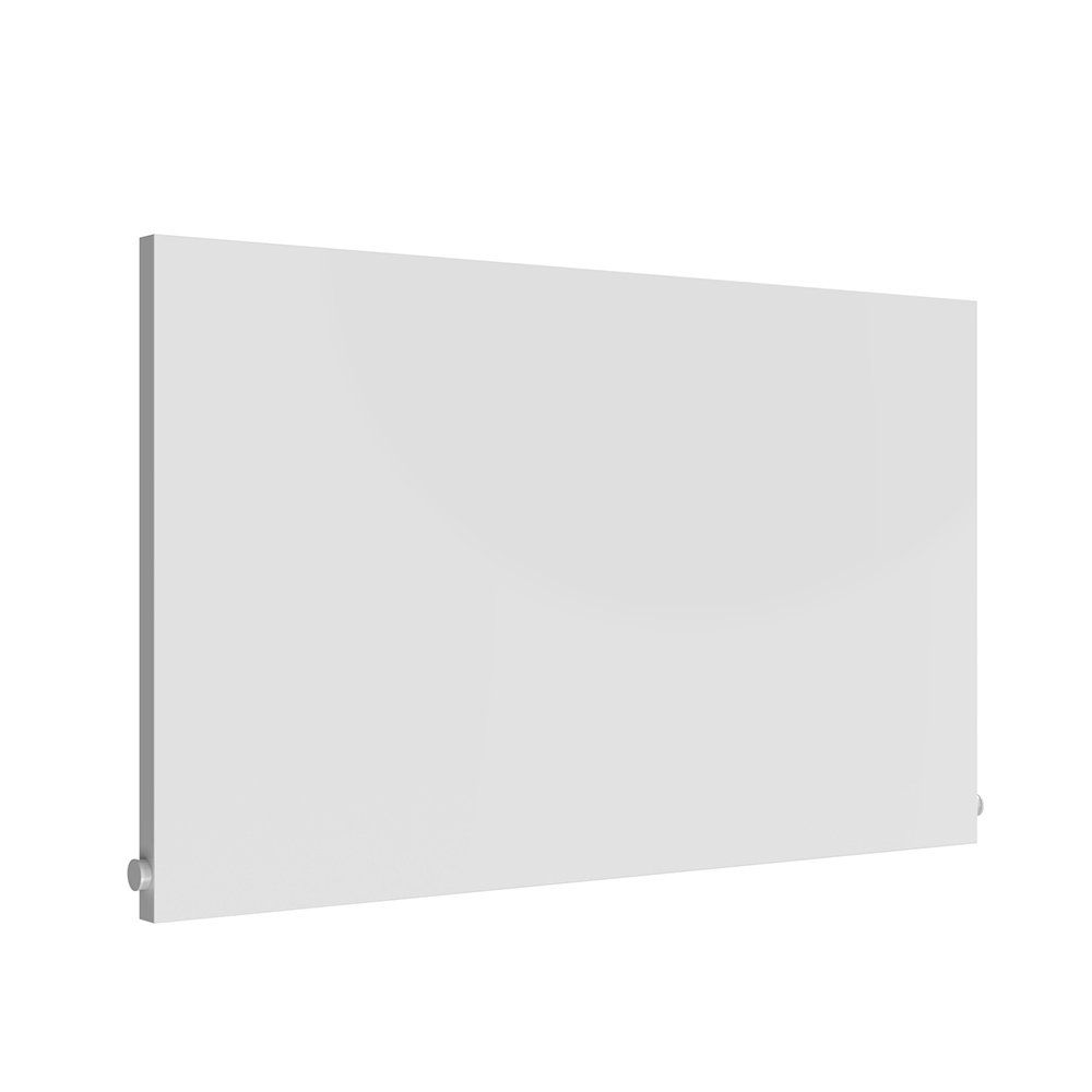 Reina Slimline 600mm x 600mm Horizontal Designer Radiator - White - RND ...